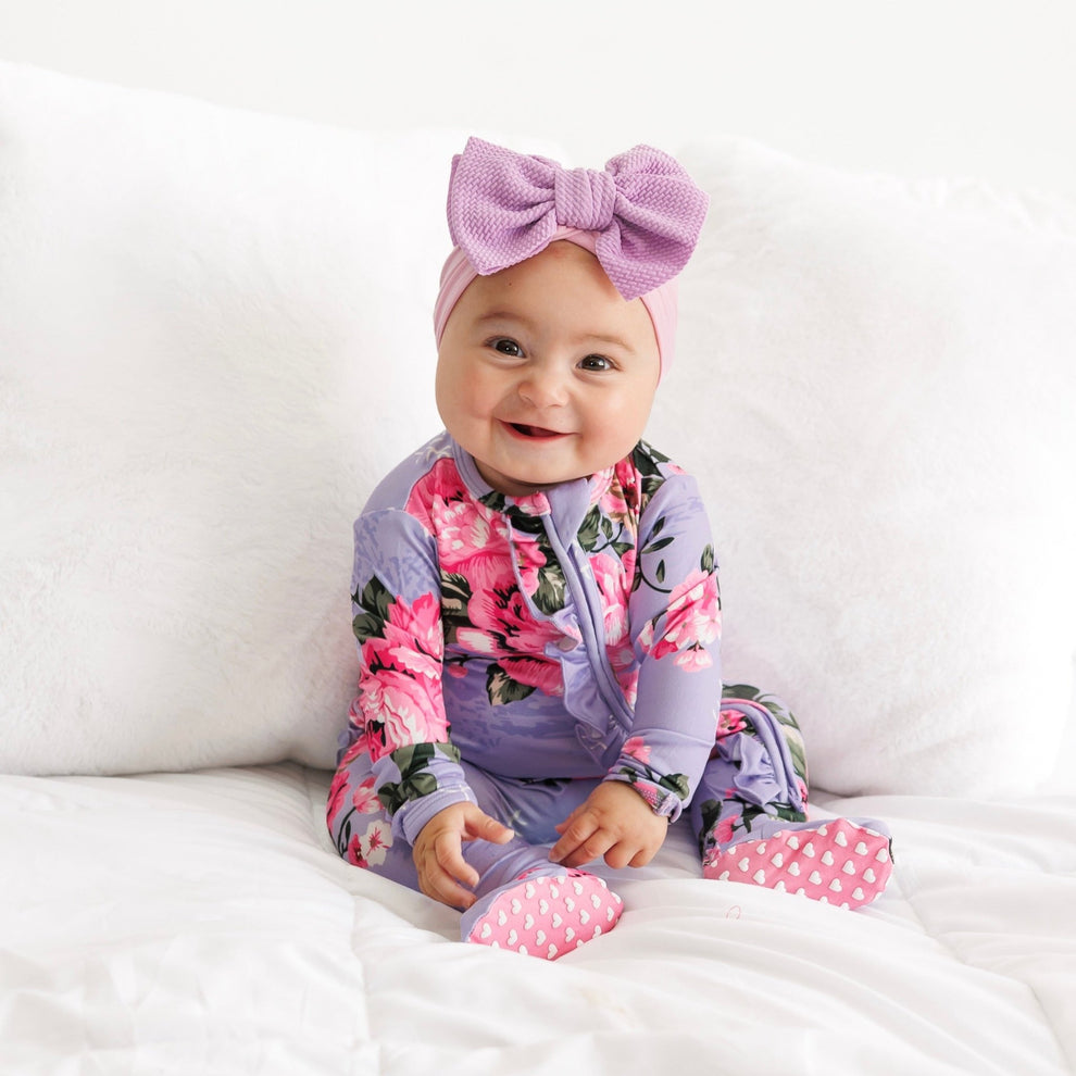 Violet Baby Ruffle Pajama – Double the Sprinkles